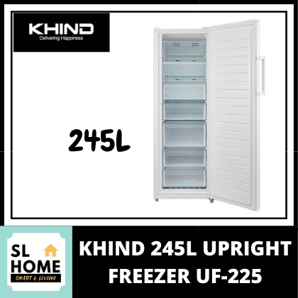 Tenyear warranty {KL & Klang Valley Area Only}KHIND UF-225 245L UPRIGHT ...