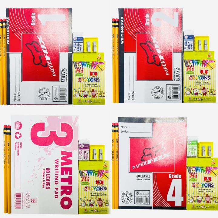 CFF💎School Supplies Start pack for(kinder ,Grade 1-4) | Lazada PH