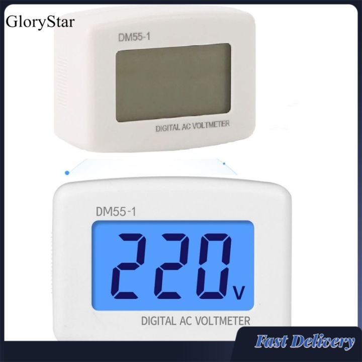 GloryStar Mutifunctional Dm55-1 Ac 110v-220v Digital Voltmeter Lcd ...
