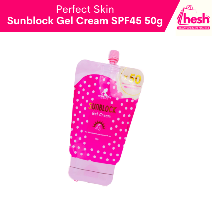 Perfect Skin Sunblock Sunscreen Gel Cream spf45 50g | Lazada PH