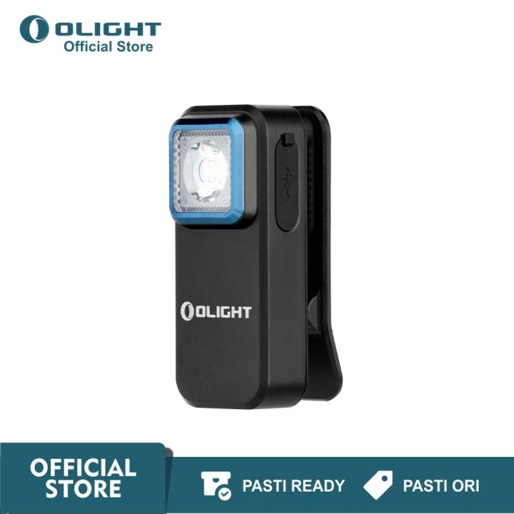 Olight Oclip Rechargeable Flashlight Senter Mini LED 300 Lumens ...