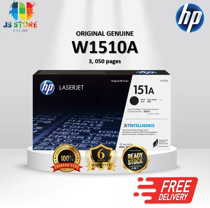 🔥OFFER [100% ORIGINAL] HP 151A (W1510A) Black Original LaserJet Toner ...