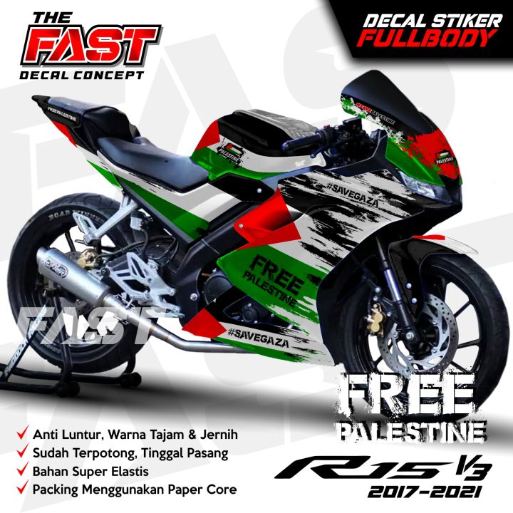 BISA COD Decal Sticker Yamaha R15 V3 Full dashboard body kasar ...