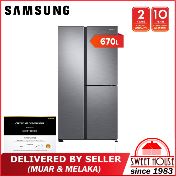 [DELIVERED BY SELLER] SAMSUNG RS63R5561M9/ME 670L 3-DOOR INVERTER ...