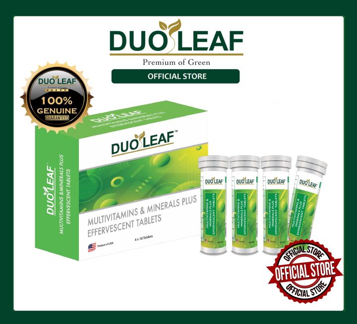Duoleaf Multivitamins & Minerals Effervescent Tablets | Lazada