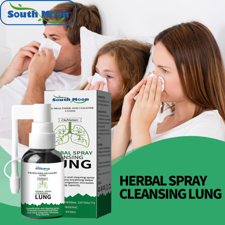 South Moon Spray Cleanser Lung For Smokers Clear Nasal Congestion Anti ...