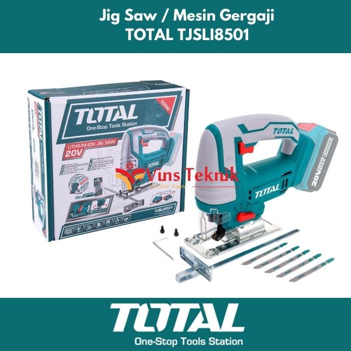 mesin gergaji jigsaw TOTAL TJSLI8501 jig saw bateraI cordless 20V ...