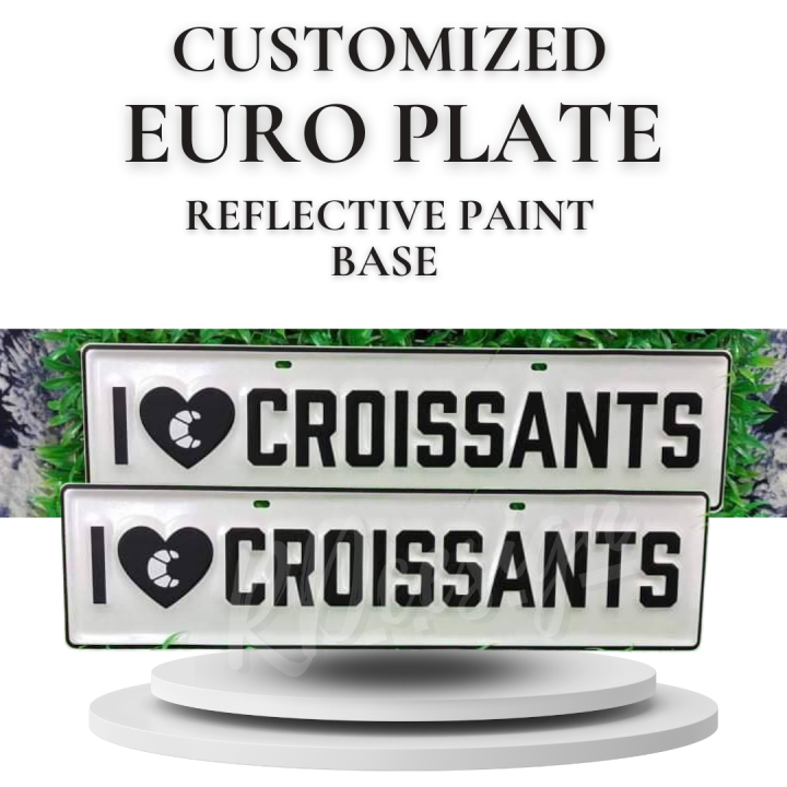 CUSTOMIZED BACKPLATE /EUROPLATE PAINT BASE LICENSE PLATE | Lazada PH