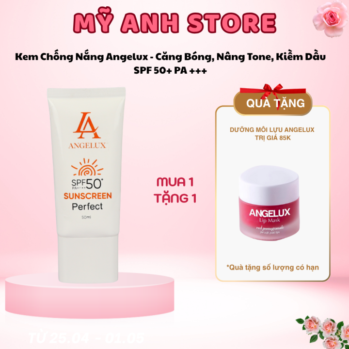 [Mua chống nắng tặng ủ môi] Kem Chống Nắng Angelux - Căng Bóng, Nâng ...