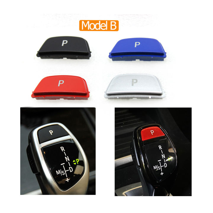 Car Gear Shift Lever Auto Parking Switch Letter P Button Cover For BMW ...