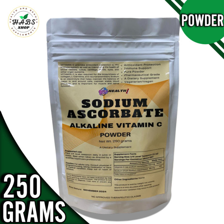 COD Sodium Ascorbate Pure Powder USP Grade 1 kilo or 120 Veggie Caps ...