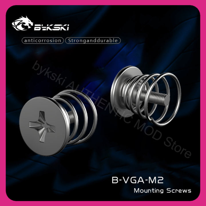 Bykski B-VGA-M2,B-VGA-BK-M2, 4pcs GPU Cooler Mount Spring Metal Screw ...