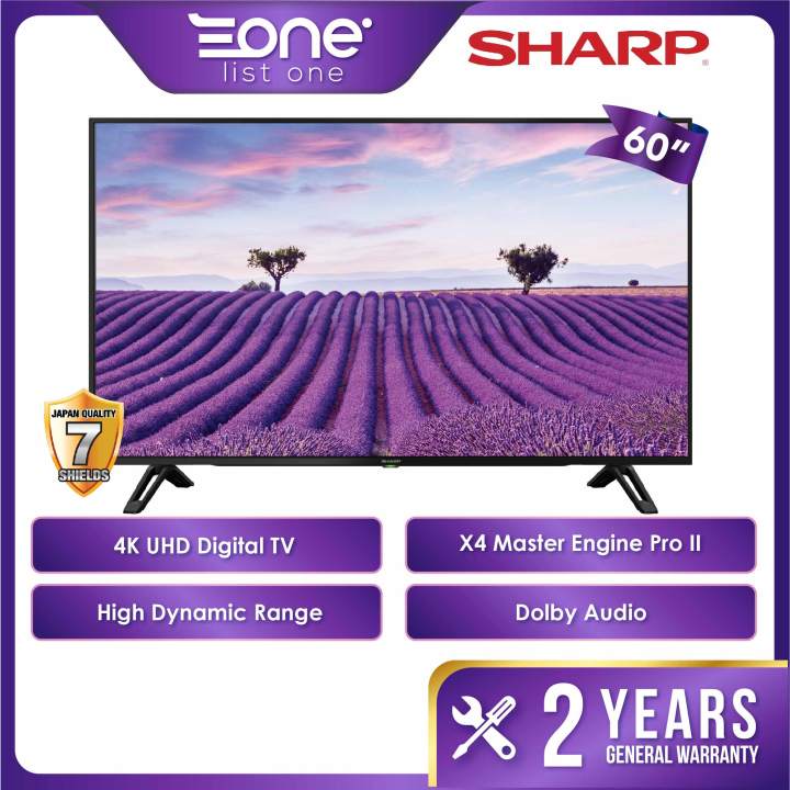 【Own Truck Delivery】Sharp AQUOS 60 Inch 4K UHD LED TV 4TC60CH1X | HDR ...
