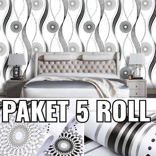 Wallpaper Stiker Dinding Polkadot Cakra Ukuran 45Cm X 10M Wallpaper ...