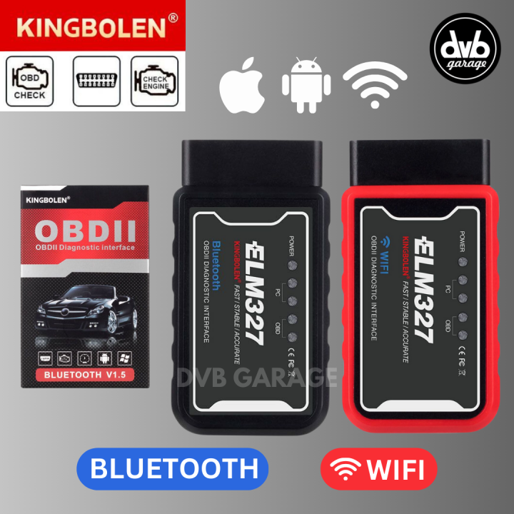 KINGBOLEN ELM327 OBD2 BLUETOOTH WIFI V1.5 OBD OBDII MOBIL PIC1825K80 | Lazada Indonesia