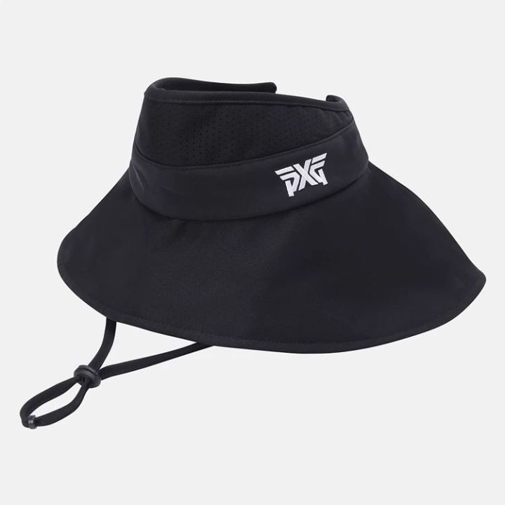 PG Golf Cap Charleston Small Square Logo Round Top Hat Wide Brim Hat # ...