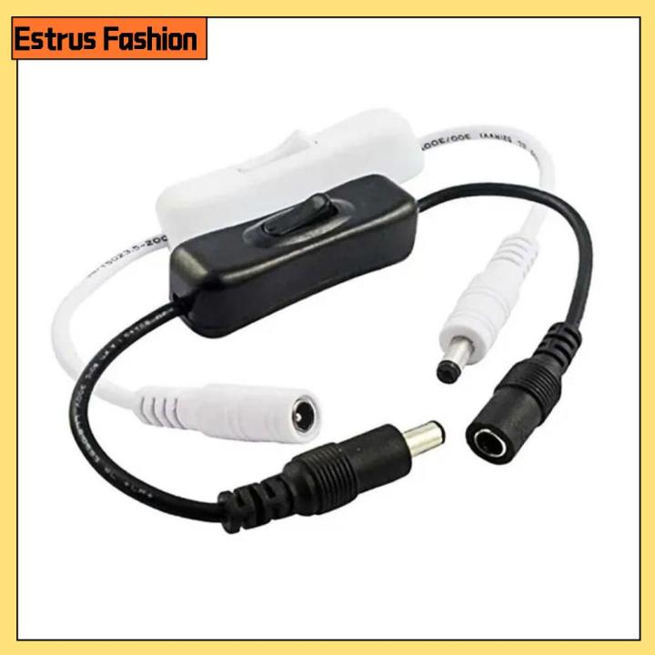 ESTRUS FASHION DC 12V Light Switch Plastic Black White DC Connector ...