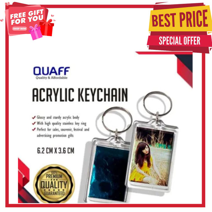 100 pcs ACRYLIC PHOTO INSERT KEYCHAIN RECTANGLE | Lazada PH