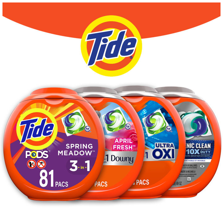 Tide Pods Spring Meadow , Downy , Ulta Oxi , Original , Hygienic Clean ...