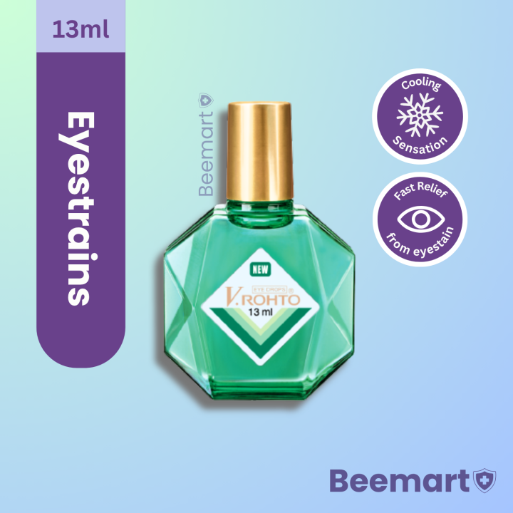 V Rohto - Eyedrops for Dry Eyes and Eyestrain 13ml (Green) | Lazada PH