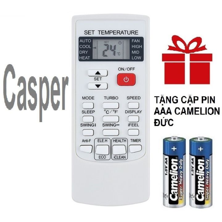 Remote máy lạnh CASPER YKR-H/102E - Điều khiển điều hòa CASPER | Lazada.vn