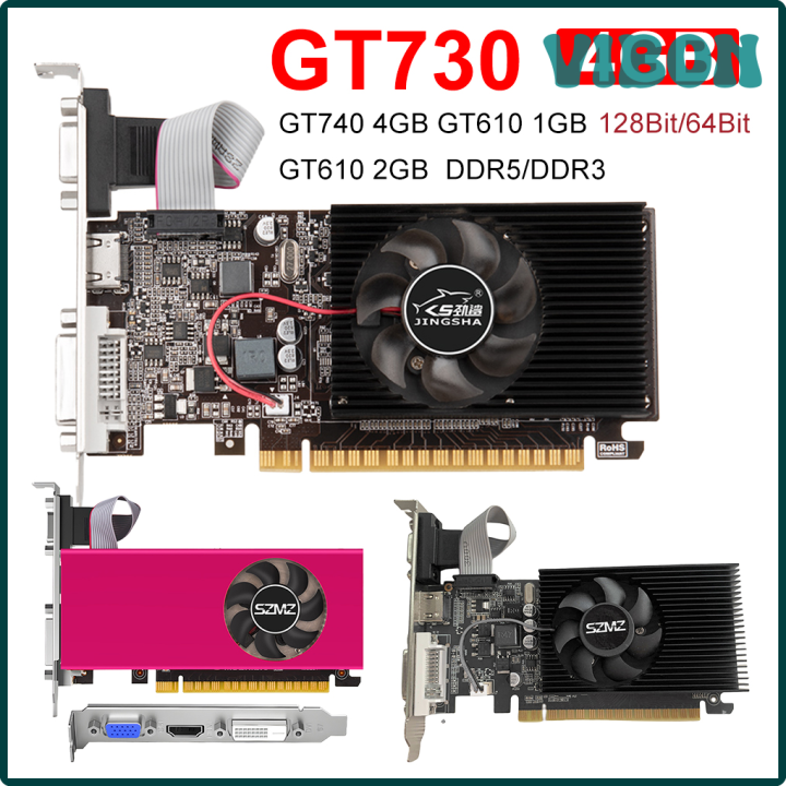 VIBON GT730 4GB DDR3 128/64Bit Graphics Card GT740 4GB DDR5 Video Cards ...