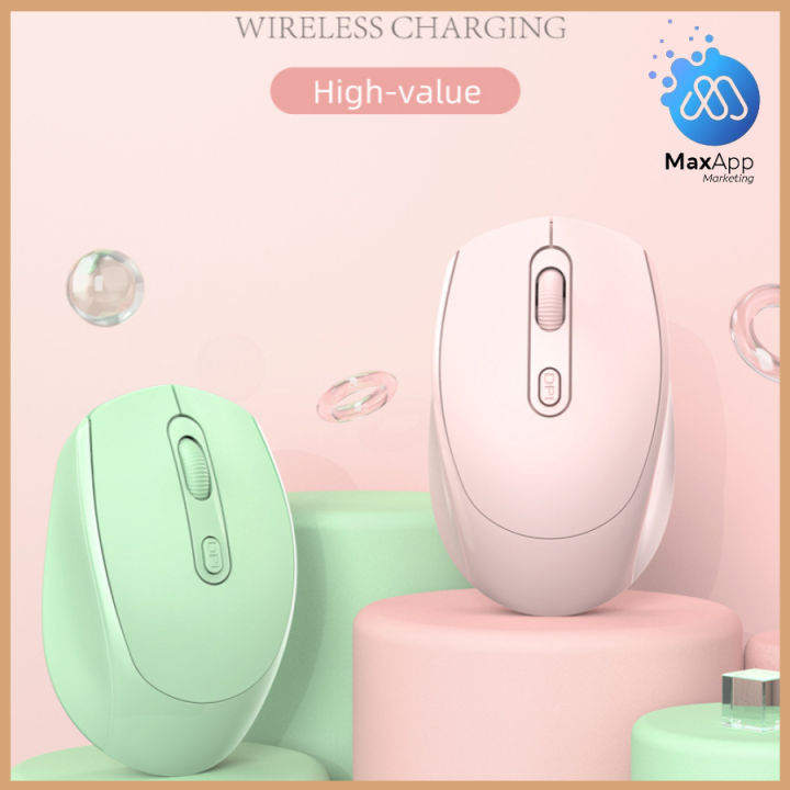 Wireless Optical Mouse Rechargeable Mice 2.4GHz 1600 DPI With Build In ...