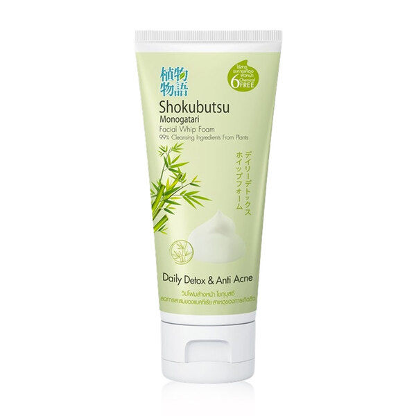 Shokubutsu Monogatari Daily Detox & Anti Acne Facial Whip Foam 100g ...