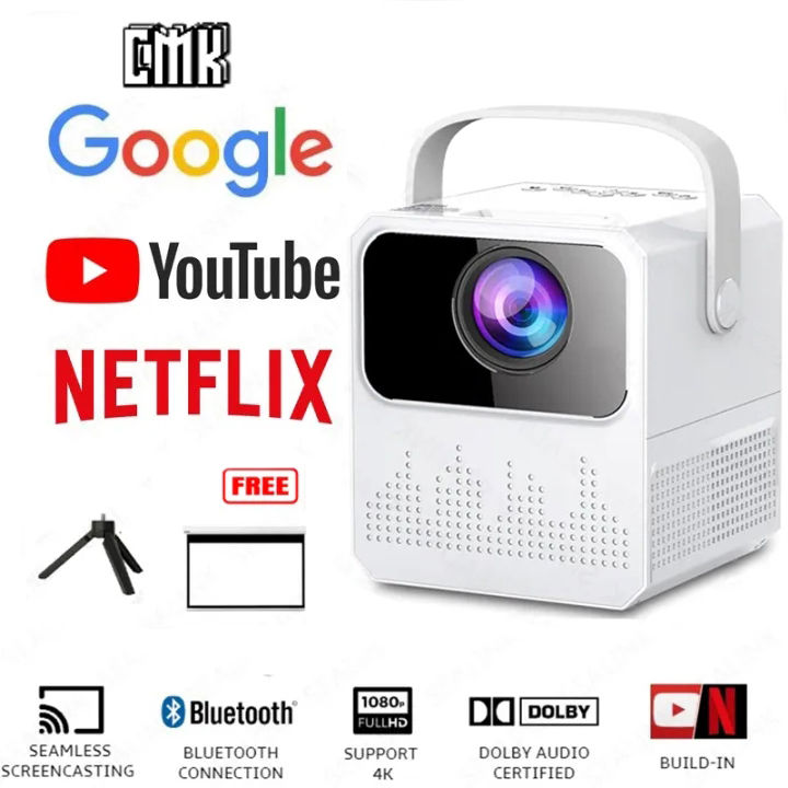 xiaomi Portable 5G WIFI Mini Projector Smart Real 1080P 4K Ultra Clear ...