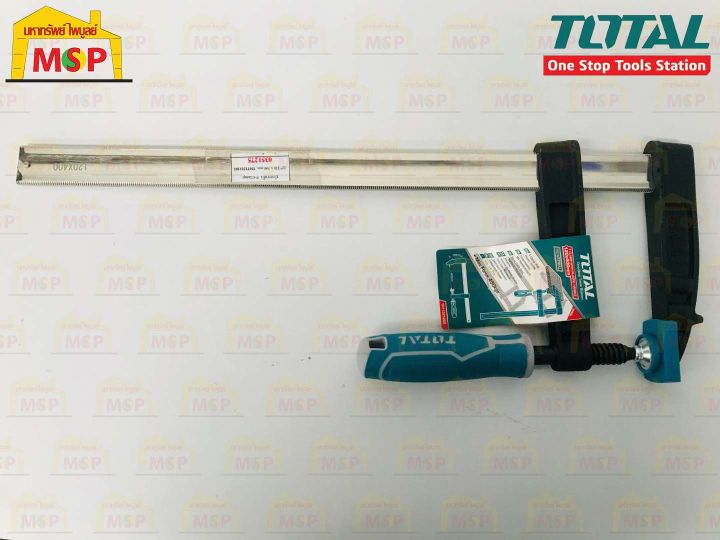 Total แคล้มจับชิ้นงาน ปากกาอัดไม้ ตัว F ขนาด 120 x 400 มม. รุ่น ...