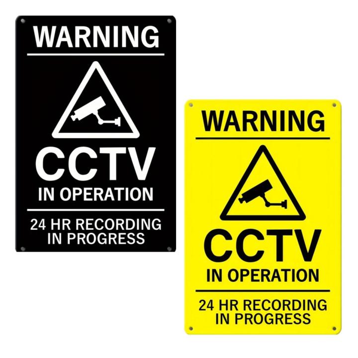 Metal Aluminum 'CCTV in Operation' Warning Sign - Home, Farmhouse ...