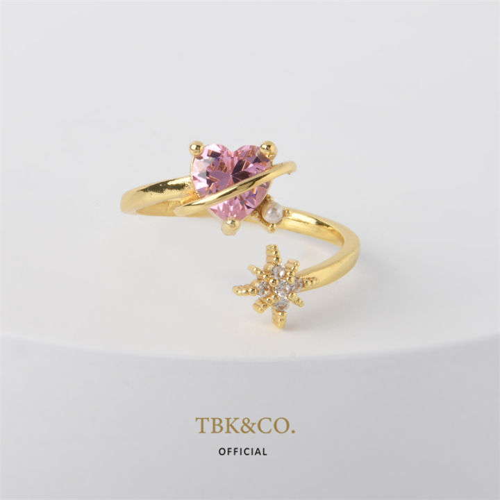 TBK Promise Ring 18k Gold Wedding Ring Accessories for Women ...