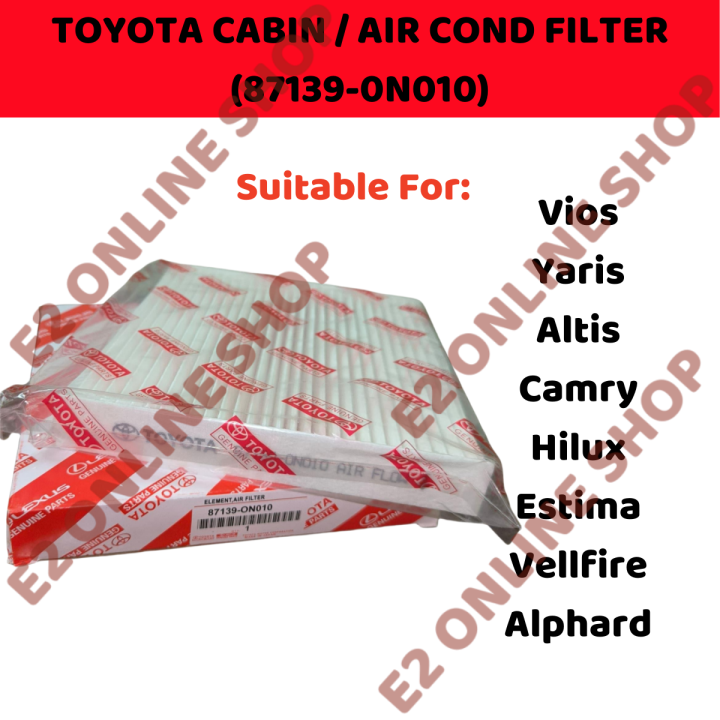TOYOTA AIRCOND CABIN FILTER - VIOS NCP93, NCP150 / CAMRY ACV40, ACV50 ...