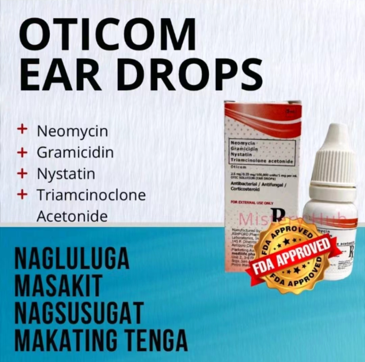 vitality and energy FDA Approved Ear Care Drops Otic Solution oticom ...