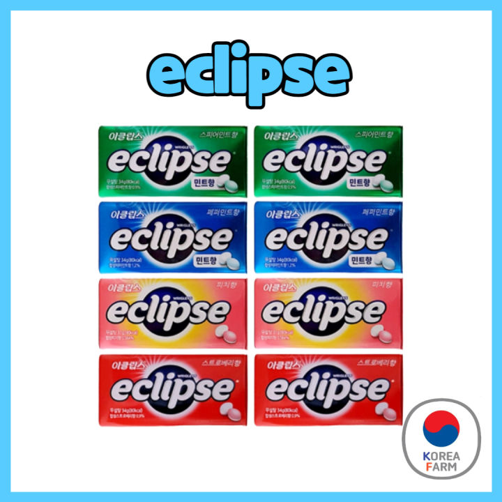 Eclipse No Sugar Refreshing Candy 34g peach / watermelon / mint ...