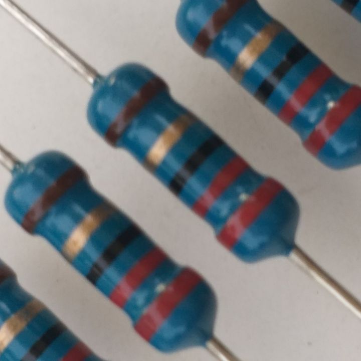[ 20PCS ]1/2 W 1K ~ 9.1K+-1%( R 5 แถบสี ) Resistor ตัวต้านทาน จำนวน 20 ...