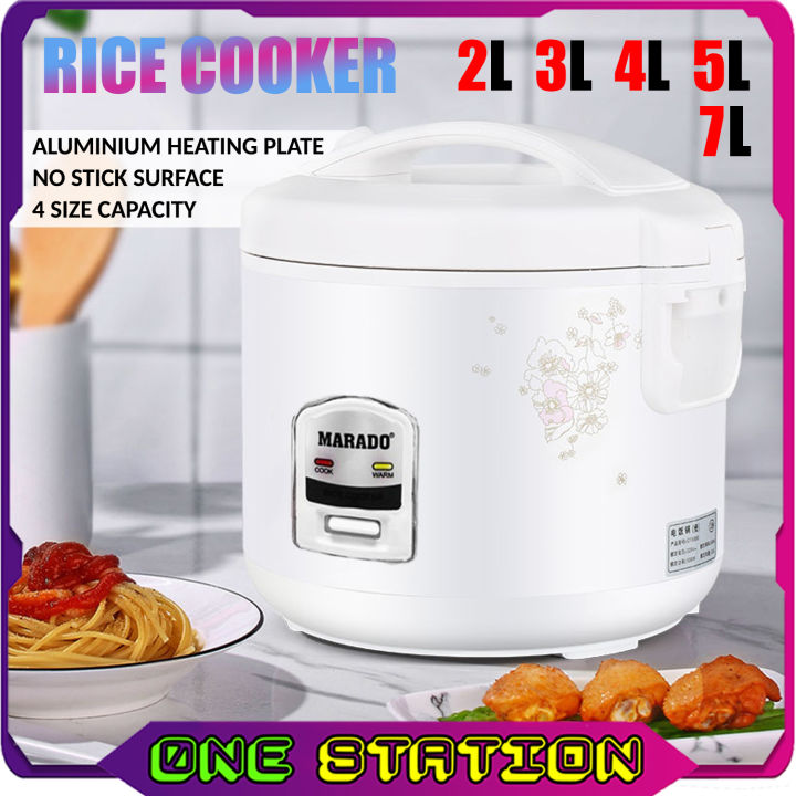 RICE COOKER Periuk Nasi Elektrik Non Stick Rice Cooker Free Rice Spoon ...