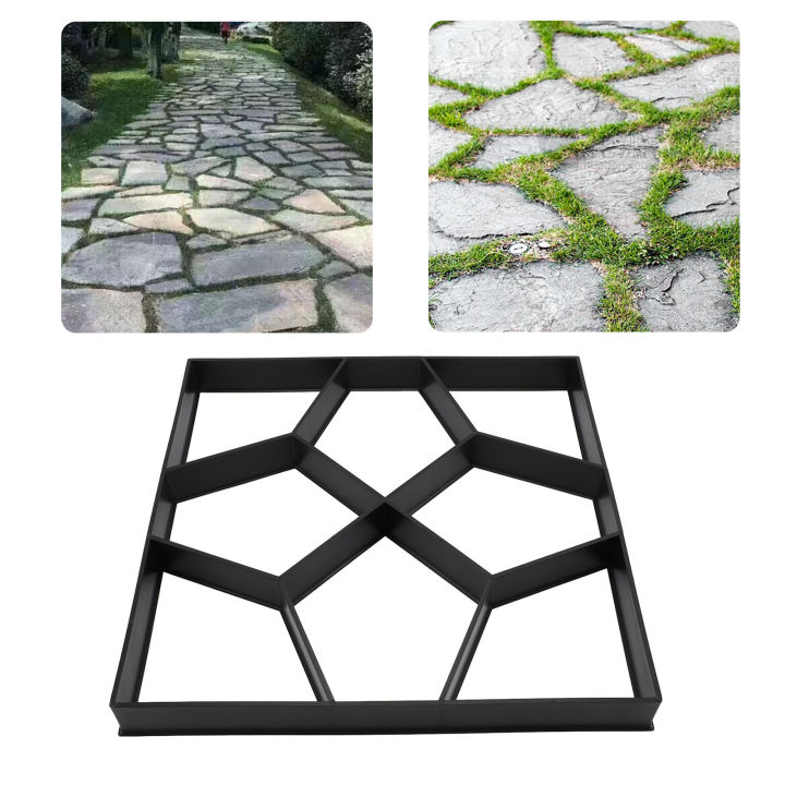 Concrete Forms 40x40cm Reusable Walk Maker Concrete Maker Stepping ...