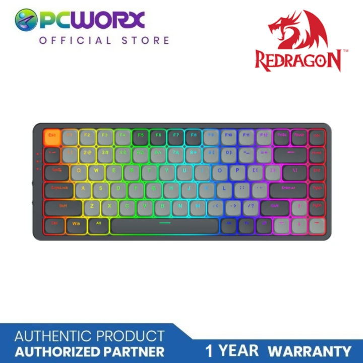 Redragon K652GG-RGB-PRO Azure Red Switch Wirekess Mechanical Keyboard ...