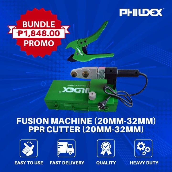 PHILDEX BUNDLE PROMO - Fusion Machine (20mm-32mm) and PPR CUTTER (20mm ...