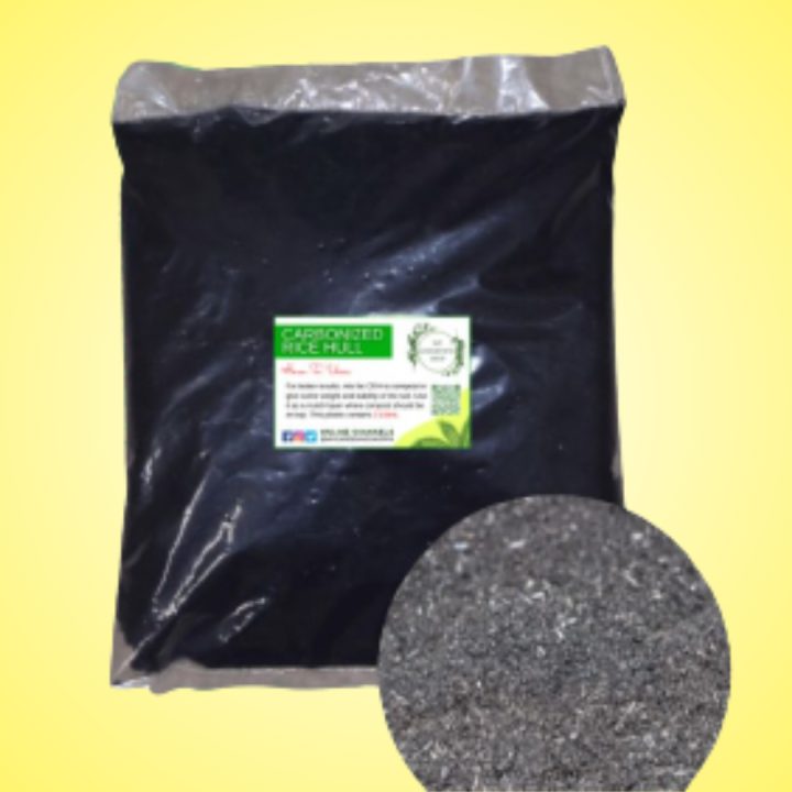 Carbonized Rice Hull (CRH). Good for mixing in your soil to improve the ...