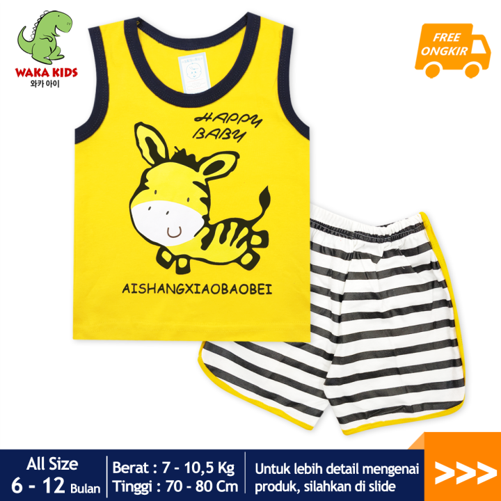 Skabe Pakaian Bayi Anak Laki Laki Baju Atasan Singlet Bayi Anak Laki ...