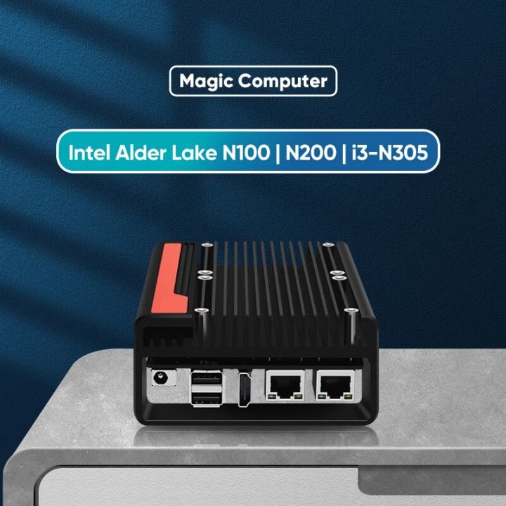 Magic Computer 12th Gen Intel i3 N305 N100 Firewall Mini PC 2*10G SFP 2 ...