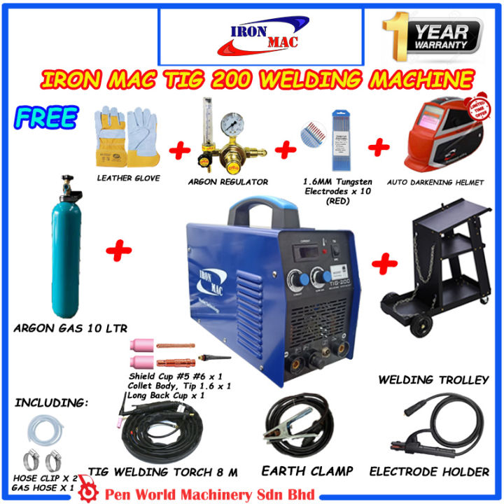 IRON MAC TIG 200 MOSFET WELDING MACHINE TIG WELDING MACHINE TIG200 | Lazada