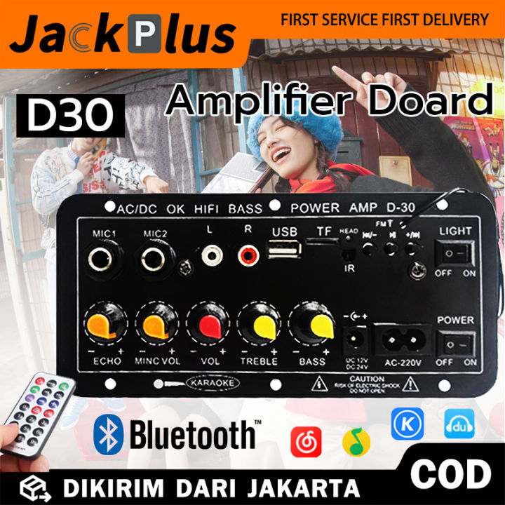 Amplifier Board Bluetooth USB 8-12 Inch Hi-Fi Bluetooth Rumah Mobil ...