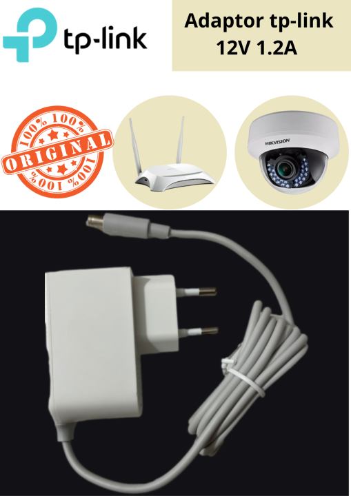 ADAPTOR TPLINK ORIGINAL 12V 1A / 12V 1.5A / 12V 2A PUTIH tp-link MODEL ...