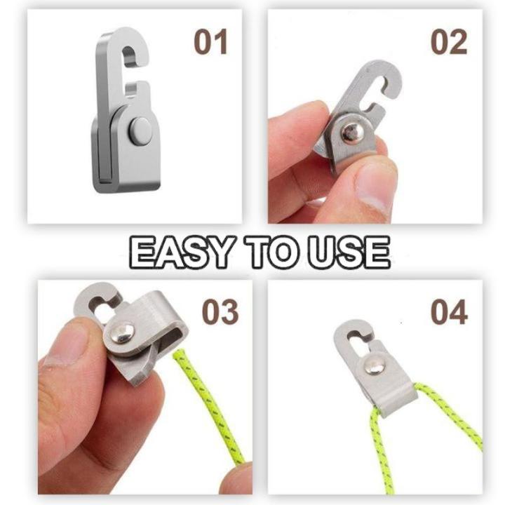 Light weight Camping Lock Clasps Corrosions Resistant Metal Tent Hook ...