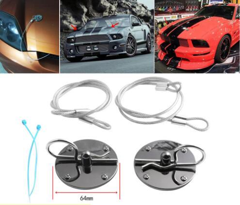 Safwan traders 2 Pcs Aluminum Car Engine Hood Locks Pin Style Hood ...