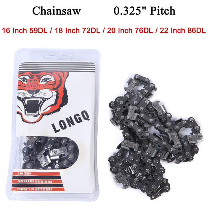 Chainsaw Saw Chain 16/18/20/22 inch inches 0.325" Pitch 59LP/72LP/76LP ...