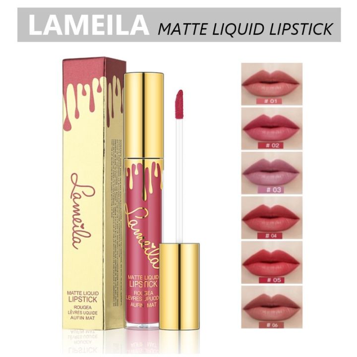 LAMEILA 763 LIP GLAZE / LIQUID LIPSTICK TAHAN AIR DAN TAHAN LAMA LOVE ...